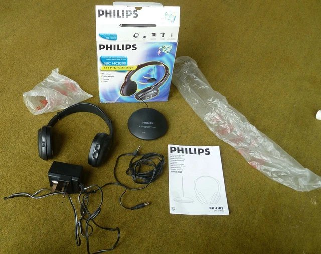 PHILIPS SBC HC8300 Cordless FM Stereo Headphones £22.56 - PicClick UK