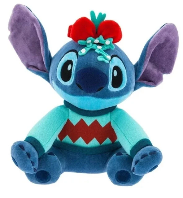 DISNEY CHRISTMAS STITCH Soft Toy Lilo & Stitch 35cm/13" Festive Plush £ ...