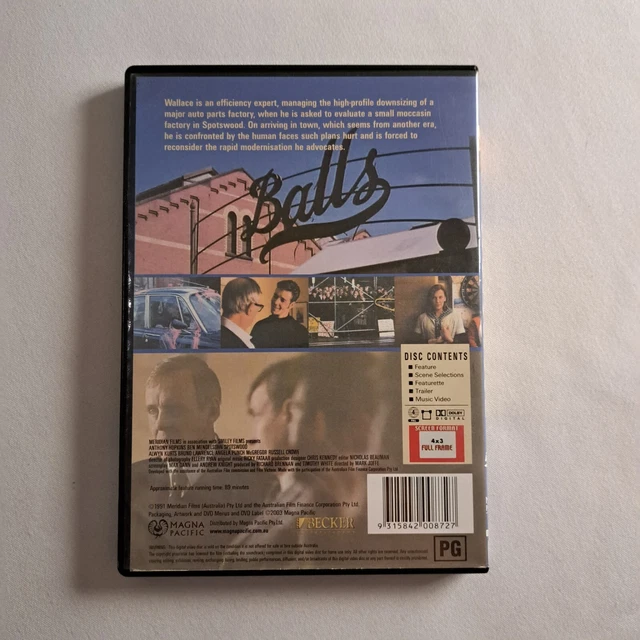 SPOTSWOOD 1991 DVD Drama Anthony Hopkins Toni Collette Russell Crowe R4 ...