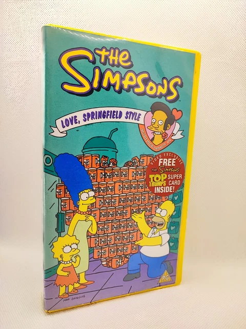 THE SIMPSONS VHS - Love, Springfield Style & Radioactive Man Top Trumps ...