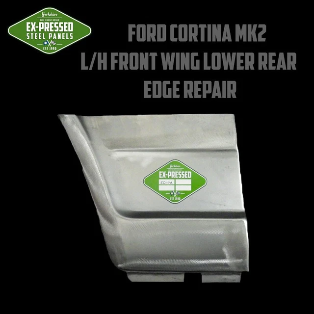 FORD CORTINA MK2 L/H Front Wing Lower Rear Edge Repair - NEW - Steel ...