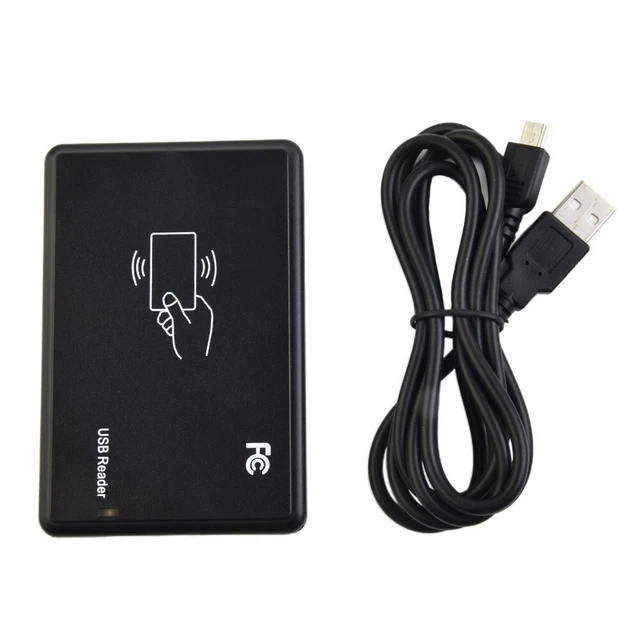 PORTABLE USB RFID ID Card Reader Read Only Suitable for Access Control ...