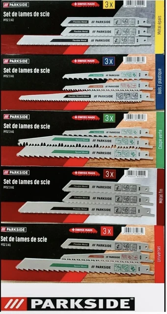 PARKSIDE® 3 PIECE Saber Saw Blade Set £14.04 - PicClick UK