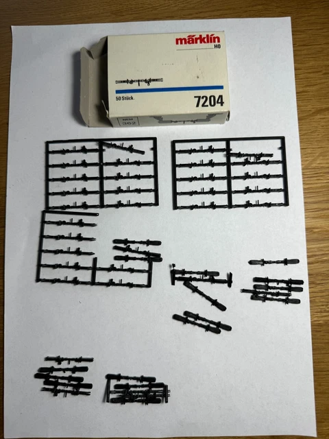 MÄRKLIN H0 7204 Hakenkupplung 50 Stück NEW 362 in OVP EUR 39,00 ...