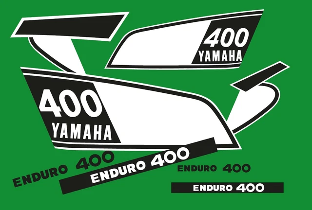 YAMAHA DT400, ENDURO 400, Dt400 Decal Set, Restoration, Yamaha Decals ...