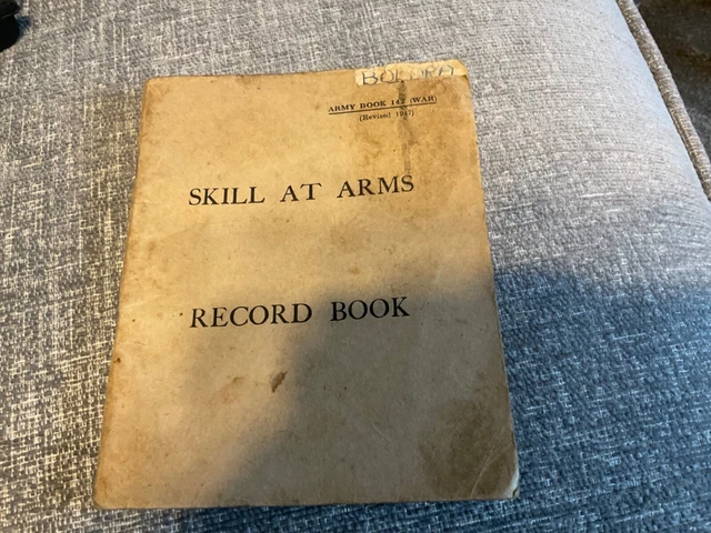 BRITISH ARMY Skill at Arms Record Book used . £19.99 - PicClick UK
