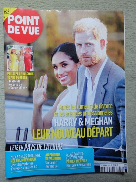 POINT DE VUE n°3910 26/07/2023 chanteur Raphaël Haroche Harry Meghan Marina Kaye EUR 2,00 ...