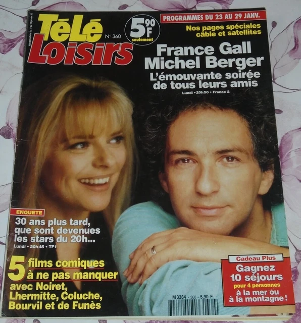 2024 FRANCE GALL michel Berger / télé loisirs 360 EUR 5,00 - PicClick FR
