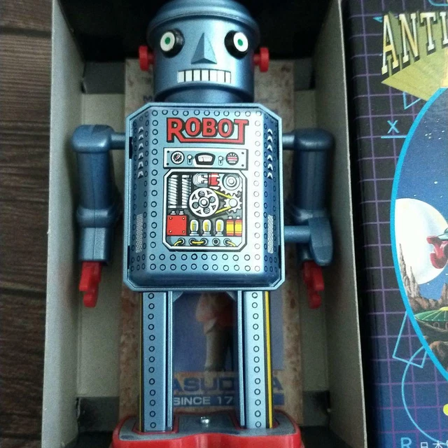 MASUDAYA TIN ROBOT with box made in Japan Zenmai robot toy collection ...