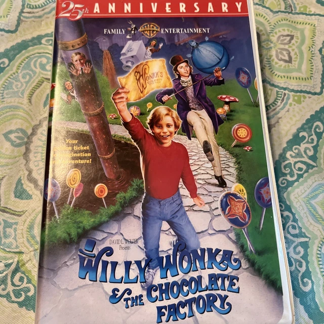 WILLY WONKA AND the Chocolate Factory (VHS, 1999, Remastered 25th Ann ...