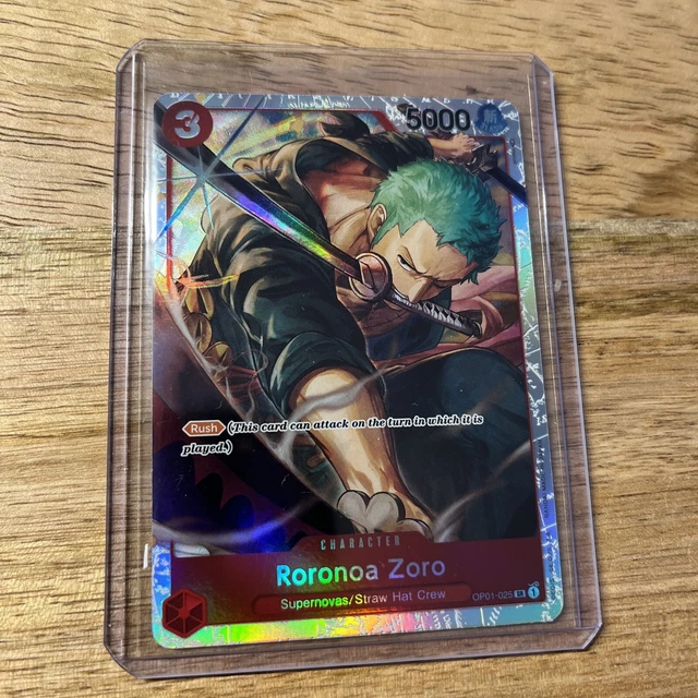 ONE PIECE CARD Game TCG! Roronoa Zoro OP01-025 SR - Set 1 Romance Dawn ...