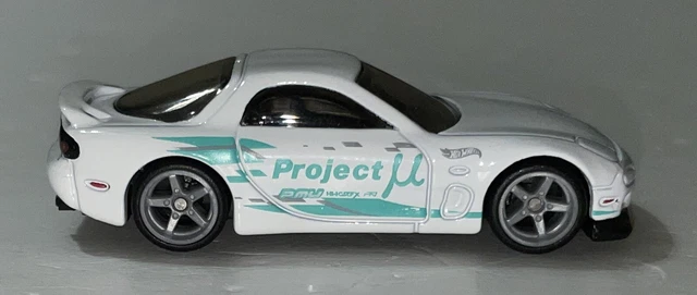 LOOSE 2024 HOT Wheels bianche Mazda RX-7 Project U con cambio ruote ...