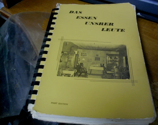 1976 - DAS ESSEN UNSRER LEUTE Cookbook --Volga Germans -- Ellis County ...