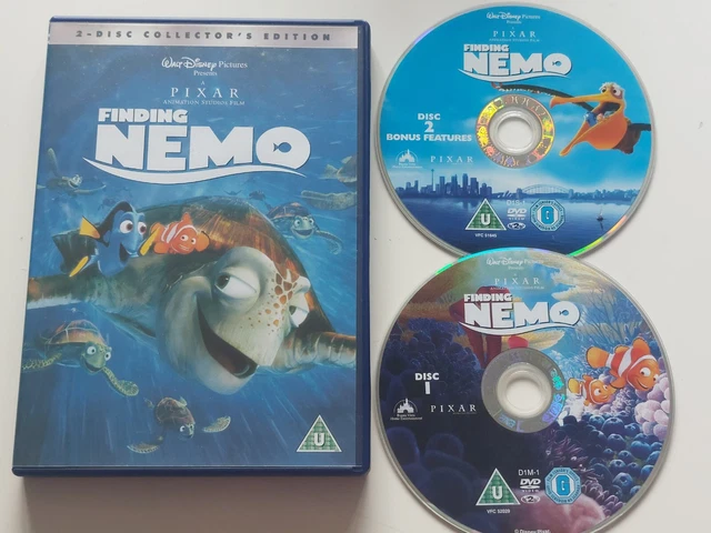 NEW FINDING NEMO DVD Disney Pixar Movie Film 2 Disc Collectors Edition ...