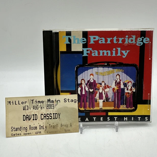 THE PARTRIDGE FAMILY Greatest Hits CD 2003 Ticket Stub David Cassidy ...
