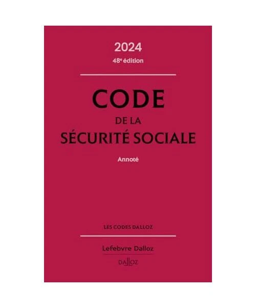 CODE DE LA sécurité sociale 2024, annoté. 48e éd. EUR 75,64 - PicClick FR