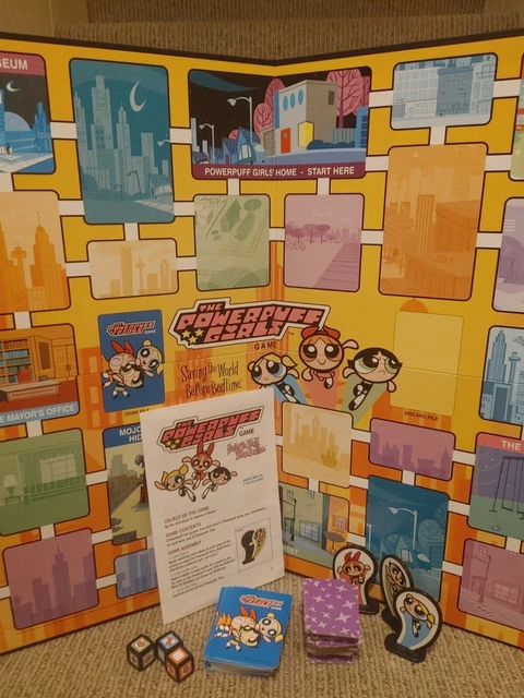 POWERPUFF GIRLS: SAVING the World Before Bedtime Board Game Complete ...