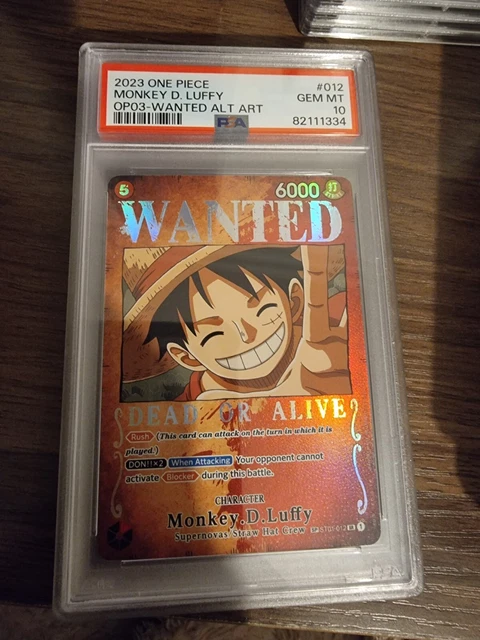 PSA 10 MONKEY D. Luffy ST01-012 Wanted Alt Art ONE PIECE Pillars Of Strength EUR 161,88 ...