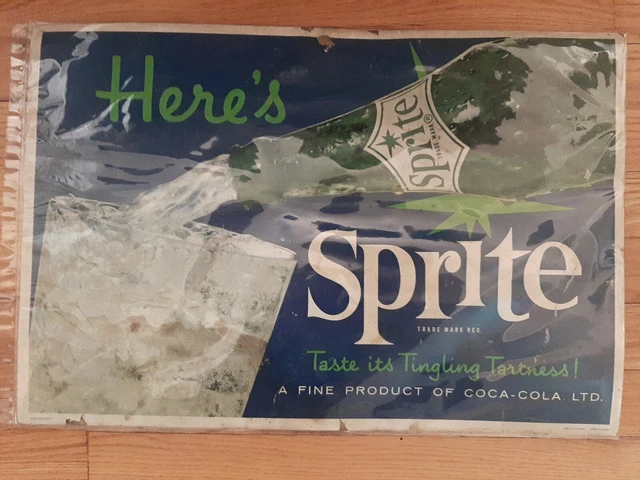 VINTAGE SPRITE CARDBOARD Sign $77.00 - PicClick CA