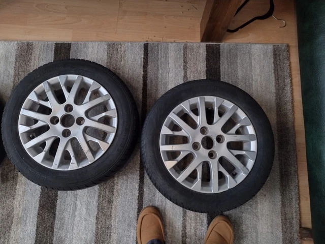 GENUINE PEUGEOT 107 14” inch ALLOY WHEEL AND TYRES X4 FULL SET £220.00 ...