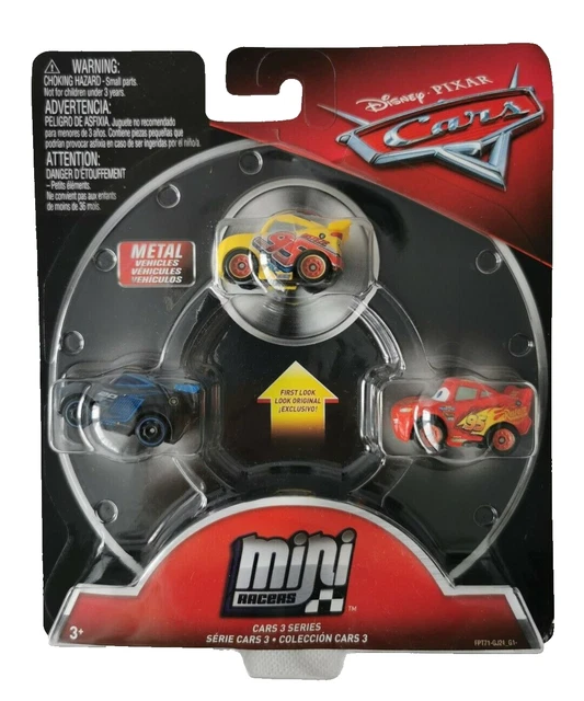 DISNEY PIXAR CARS Mini Racers Rust-Eze, Lightning McQueen & Jackson ...