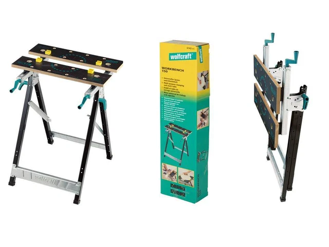 WOLFCRAFT WORKBENCH 150 - Spann- und Arbeitstisch Werkbank Werktisch ...