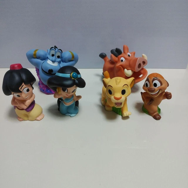 DISNEY FRIENDS FIGURE Lion King Simba Timon Pumbaa Jasmine Aladdin ...