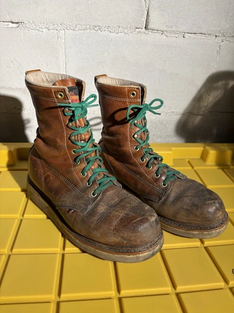 THOROGOOD MEN'S LEATHER Boots Size 8.5 Steel Toe £40.90 - PicClick UK