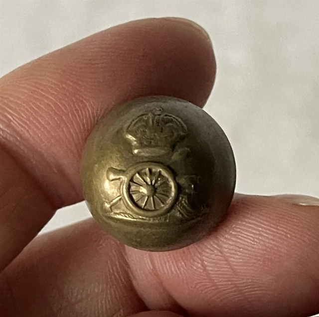 UNUSUAL ANTIQUE RHA Royal Horse Artillery DOMED Brass Military Tunic ...