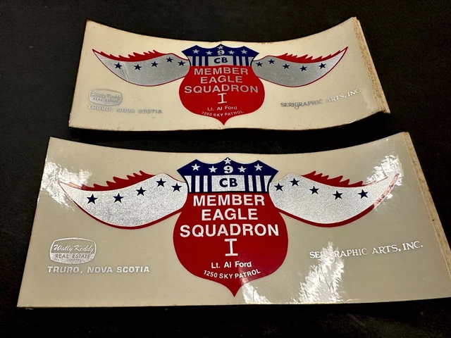 VINTAGE WALLY KEDDY “Eagle Squadron I” CB Radio Stickers- Truro NS FORD ...