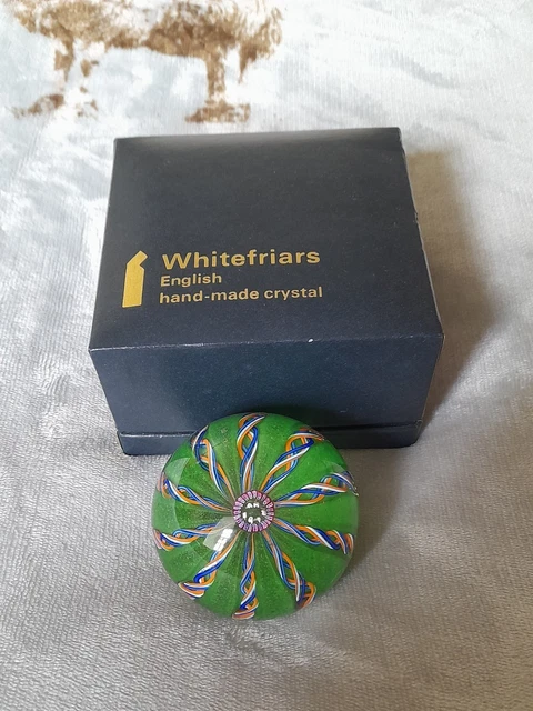 RARE L.E WHITEFRIARS Caithness Glass 1973 "ROYAL CROWN" Jack Allen ...