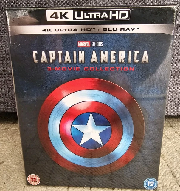 CAPTAIN AMERICA 3-MOVIE Collection (4K Ultra HD Blu-ray) Box Set Marvel ...