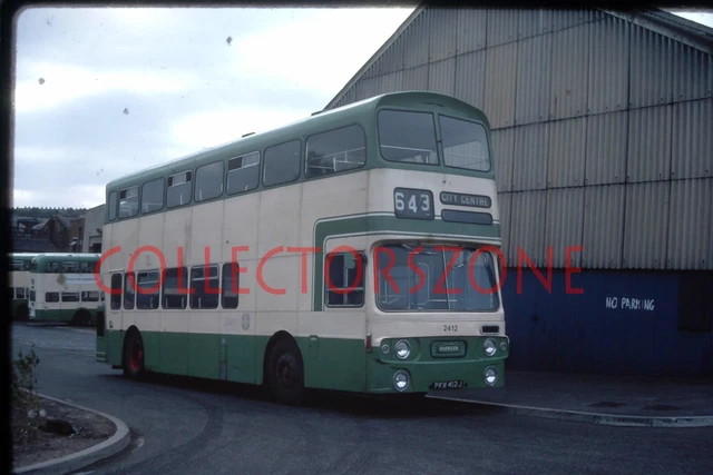35MM SLIDE 1978 Bradford Metro Bus PKW412J Ludlam St Depot With ...