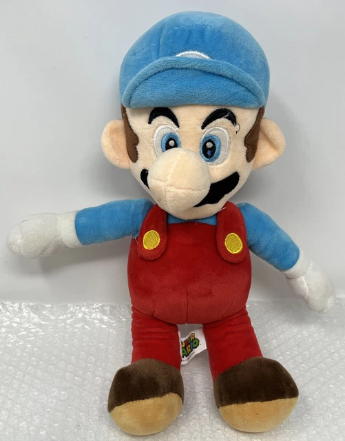 MARIO SUPER MARIO Bros Soft Plush Toy by Good Stuff Blue Cap Hat £14.99 ...