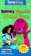 BARNEY RHYMES WITH Mother Goose VHS 1992 Video Tape Sing Along Song VTG ...