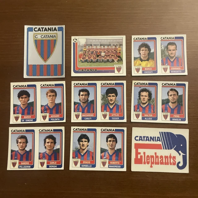 CALCIATORI PANINI 1986/87 Set Completo Figurine Da Edicola - Catania ...