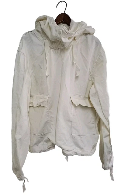 VTG 40S USN Gunner Smock WW2 WWII Parka Anorak Jacket White Military £ ...