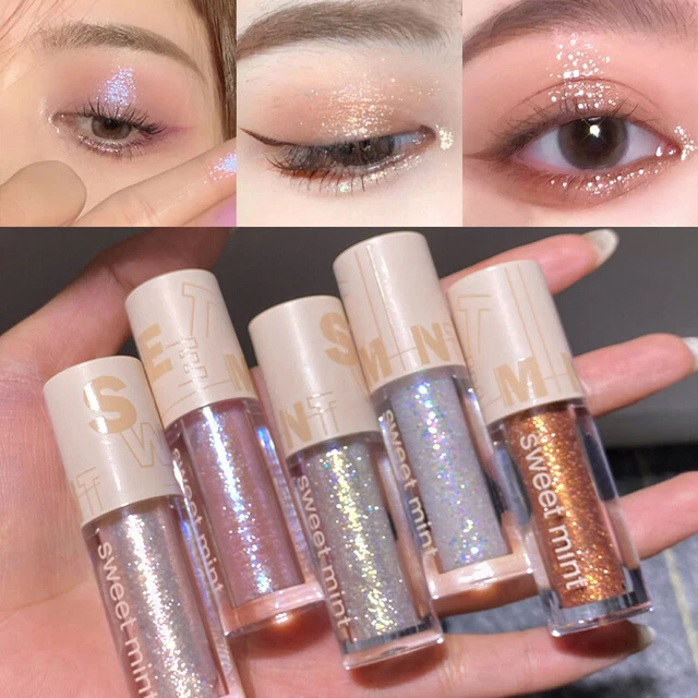 DIAMANT LIQUID LIDSCHATTEN Palette Schimmer Glitzer Highlight Metallisc ...