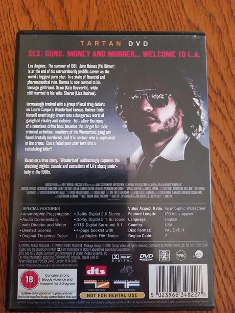 WONDERLAND DVD RATED 18 Val Kilmer £3.99 - PicClick UK