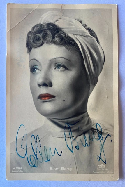 CARTOLINA ANTICA ELLEN Bang Con Autografo Attrice EUR 26,25 - PicClick IT