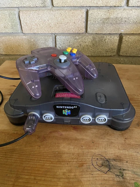 NINTENDO 64 SYSTEM Console - N64 Smoke Clear and Purple Clear ...