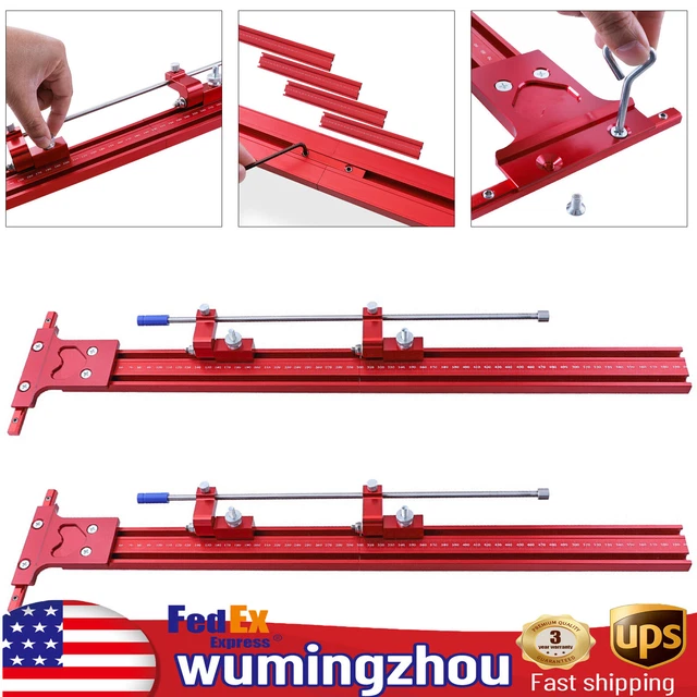 PARALLEL RAIL GUIDE System Track Saw Woodworking Guide Carpentry Tool ...