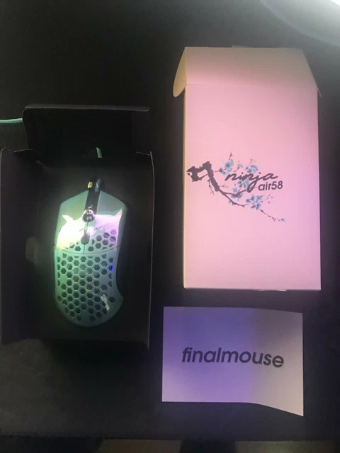 FINALMOUSE AIR58 NINJA Gaming Mouse - Cherry Blossom Blue £137.23 ...