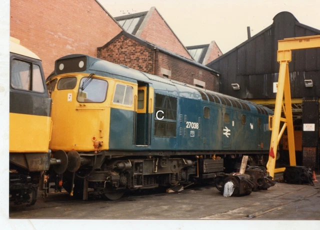 BRITISH RAILWAY B.R Photograph - Class 27 27038 At Haymarket 07/09/1985 ...