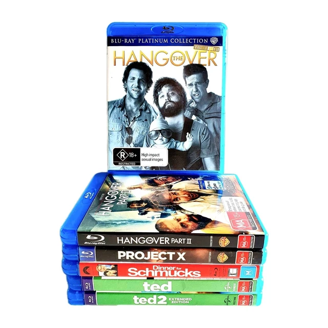 THE HANGOVER BLU-RAY 6 x Movie Bundle, Comedy, Project X, Ted 1 & 2 ...