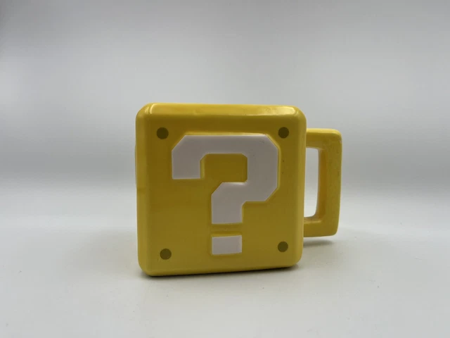 SUPER MARIO BROS Question Mark Block Tea Coffee Mug Nintendo Official £ ...