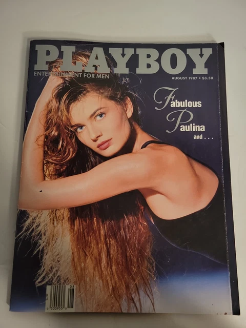 MAGAZINE PLAYBOY AOÛT 1987 Paulina Porizkova Sharry Konopski EUR 4,99 ...
