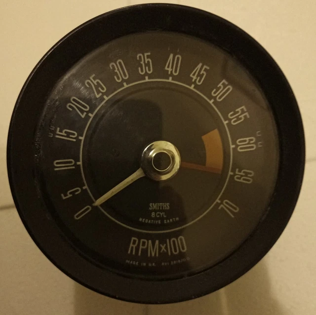 NOS - SMITHS 8 Cylinder 100mm Rev Counter / Tachometer - Triumph Stag ...