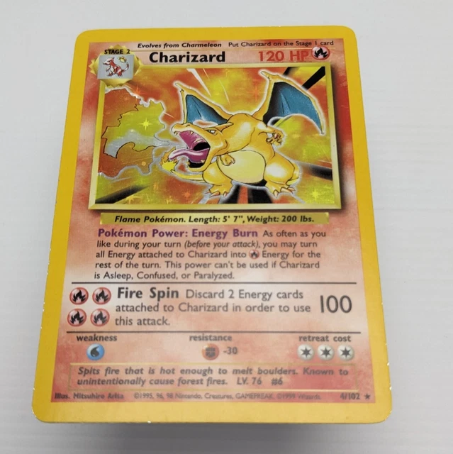 POKÉMON TCG 1999 Charizard Base Set 4/102 Holo Unlimited Rare Wotc $499.99 - PicClick AU
