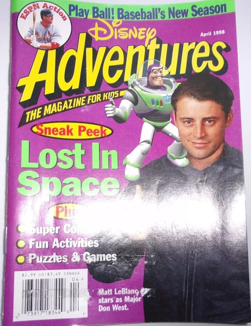 DISNEY ADVENTURES LOST In Space Matt LeBlanc April 1998 £3.15 - PicClick UK